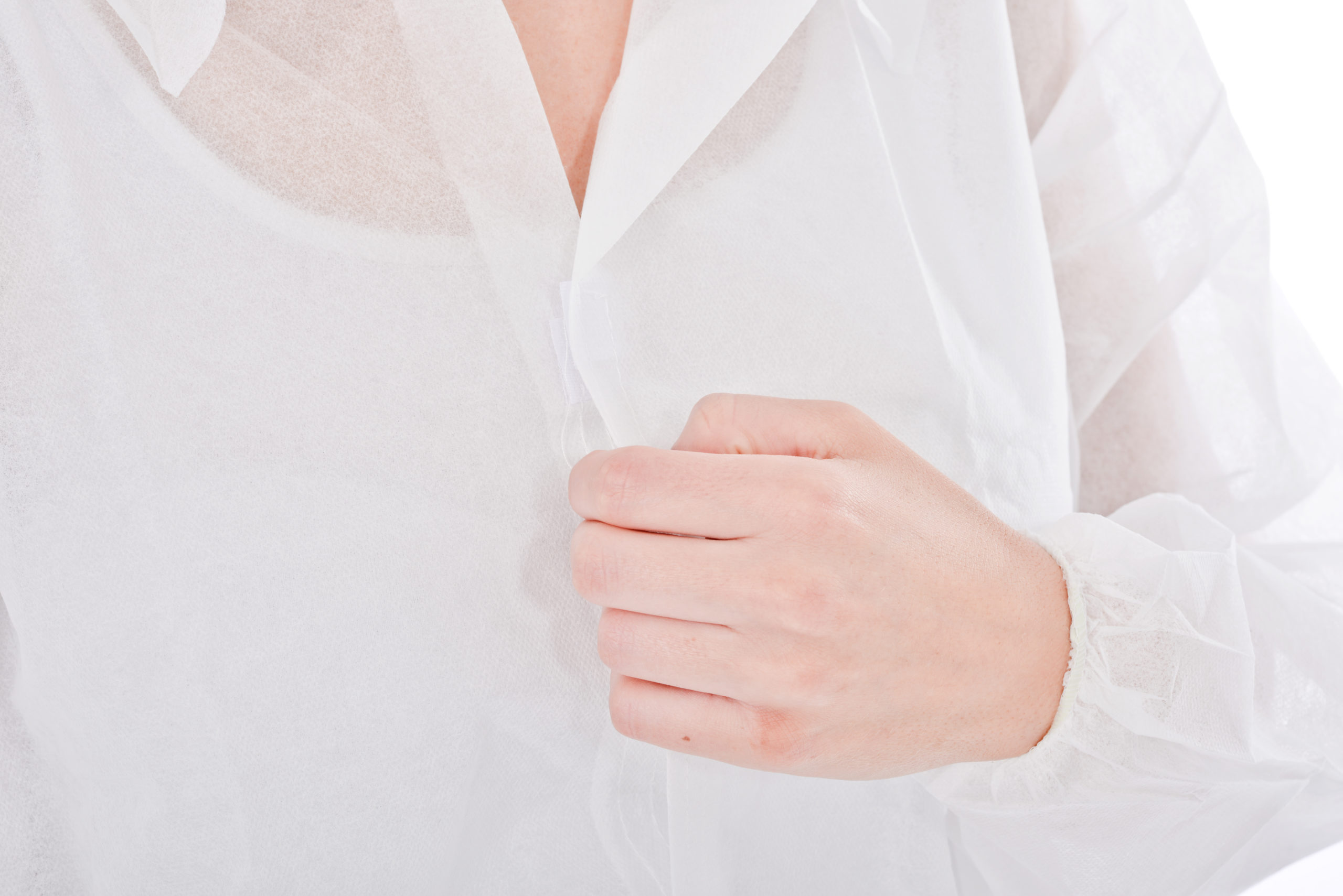 Velcro Visitor Coat - 60001V | Disposable Visitor Coats - Lion Hair Care